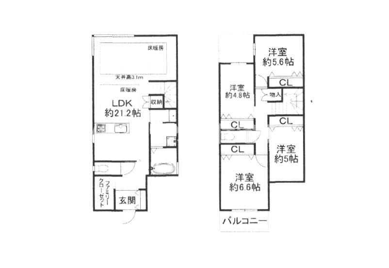 成田東町 未入居一戸建て｜成田東町 4LDK 香里園駅 北向き スーパー徒歩7分 第五小学校区 第六中学校区 床暖房 IHクッキングヒーター ウォークインクローゼット 収納豊富 システム ...