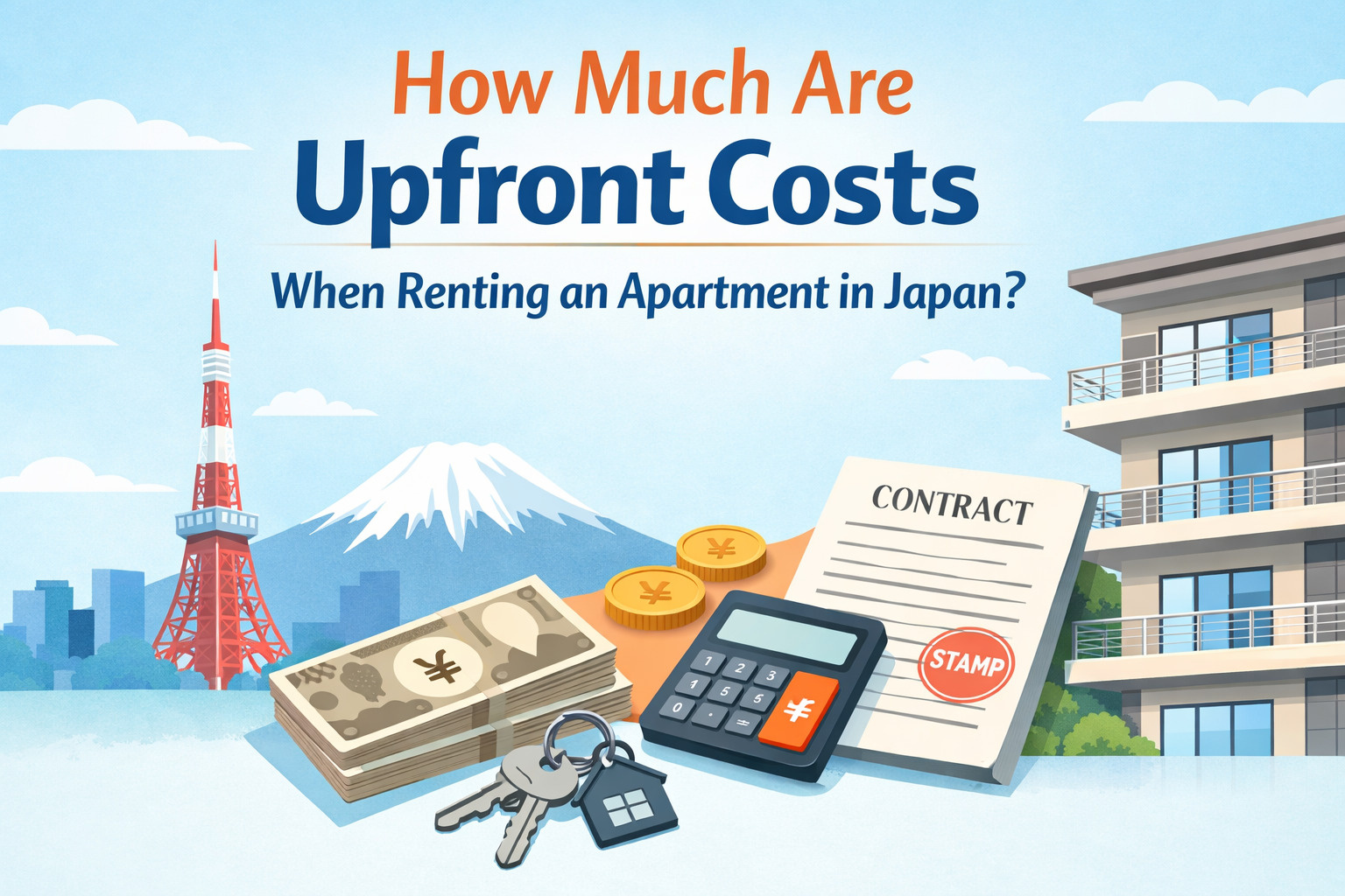 How Much Are Upfront Costs When Renting an Apartment in Japan?│東京の外国人向け ...
